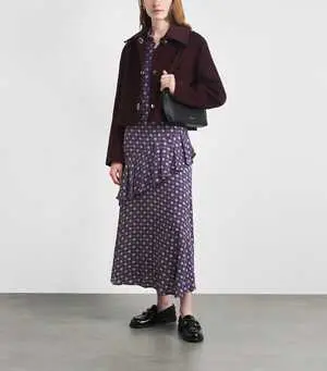 Claudie Pierlot Tiered Midi Skirt