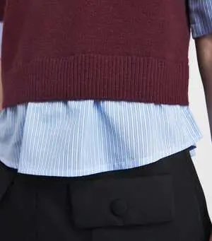 Claudie Pierlot Wool Layered Sweater