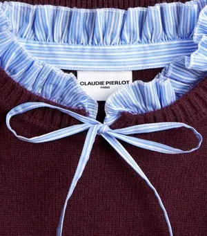 Claudie Pierlot Wool Layered Sweater