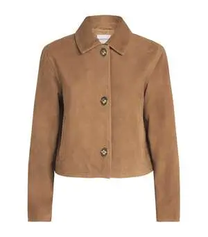 CLAUDIE PIERLOT Suede Turnlock Jacket