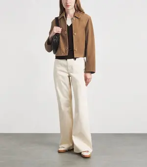 Claudie Pierlot Suede Turnlock Jacket