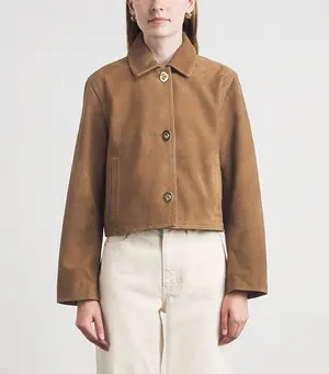 Claudie Pierlot Suede Turnlock Jacket