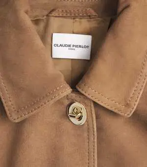 Claudie Pierlot Suede Turnlock Jacket