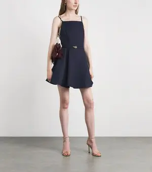 Maje Faille Embellished Mini Dress