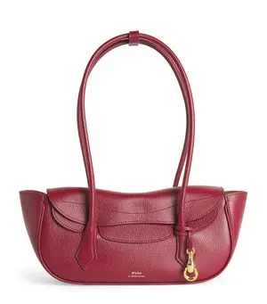 Polo Ralph Lauren Small Leather Shoulder Bag - Red