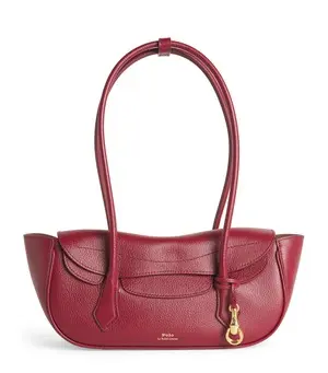 Polo Ralph Lauren Small Leather Shoulder Bag - Red