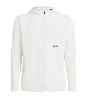PULCO STUDIOS Full Zip Training Hoodie - White