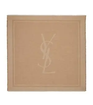 Saint Laurent Cashmere-silk Cassandre Scarf