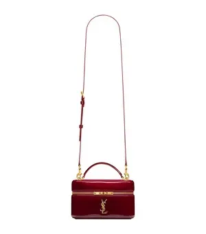 Saint Laurent Patent Leather Gaby Vanity Bag - Pink
