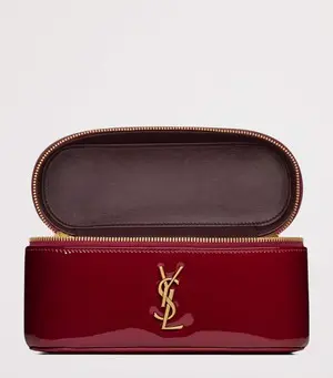 Saint Laurent Patent Leather Gaby Vanity Bag - Pink