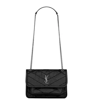 Saint Laurent Mini Niki Chain Shoulder Bag - Black