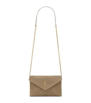 Saint Laurent Cassandre Envelope Messenger Bag - Grey