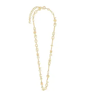Saint Laurent Love Letters Necklace - Yellow