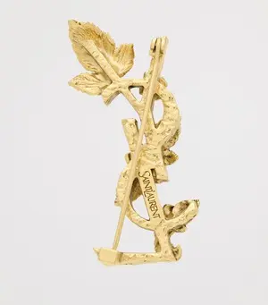 Saint Laurent Floral Cassandre Brooch