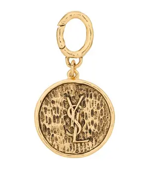 Saint Laurent Cassandre Medallion Charm - Yellow