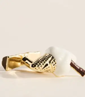 BABETTE WASSERMAN LONDON Yellow -plated Ice Cream Cufflinks