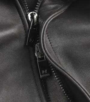 Pal Zileri Lambskin Leather Bomber Jacket