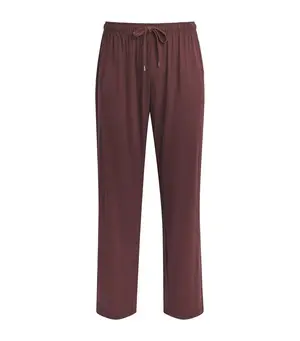 Derek Rose Basel Lounge Trousers - Brown