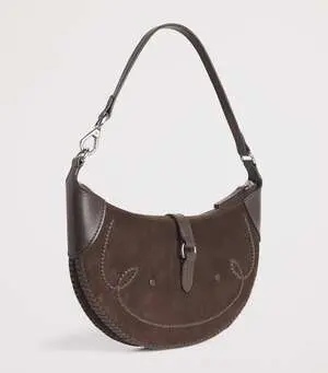 Polo Ralph Lauren Small Suede Shoulder Bag - Brown
