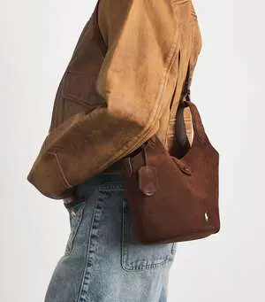 Polo Ralph Lauren Suede Cross-body Bag - Brown