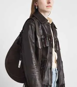 Polo Ralph Lauren Medium Suede Shoulder Bag