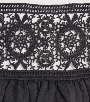 Citizens Of Humanity Ramie Mia Embroidered Blouse - Black