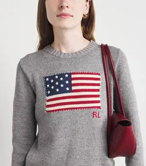 Polo Ralph Lauren Cotton American Flag Sweater