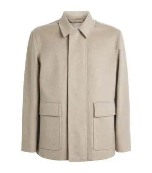 LARDINI Virgin Wool Jacket - Beige