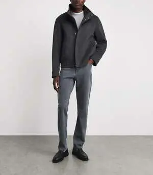 Canali Stretch-cotton Cashmere Straight Jeans