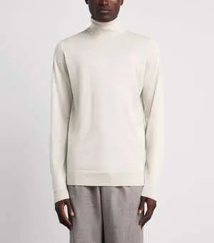 John Smedley Extra Fine Merino Wool Rollneck Sweater