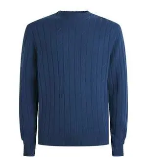 John Smedley Wool Cable Knit Sweater