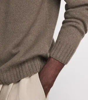 John Smedley Recycled Cashmere-wool Norfolk Sweater - Brown