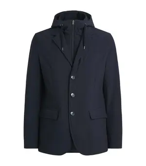 Herno Hooded Jacket - Blue
