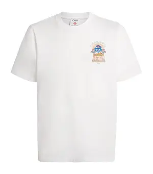 Casablanca Organic Cotton Egyptian L'arche T-shirt - White