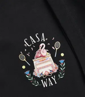 Casablanca Organic Cotton Casa Way T-shirt - Black