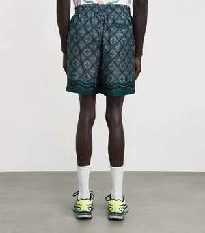 Casablanca Silk Radiating Monogram Shorts