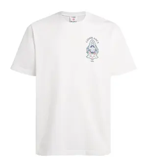 Casablanca Organic Cotton Hotel Emblem T-shirt - White
