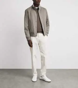 Paul & Shark Cashmere Felt Bomber Jacket