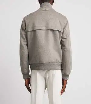 Paul & Shark Cashmere Felt Bomber Jacket
