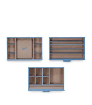 Smythson Leather Panama Jewellery Box