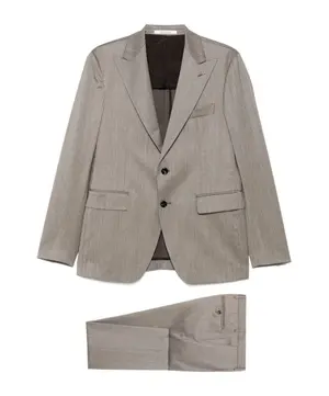 Tagliatore Twill Suit - Light Brown