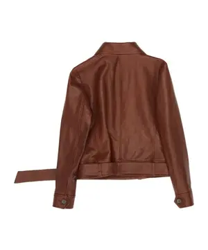 Magda Butrym Waist Belt Fitted Leather Jacket
