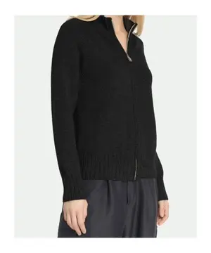 Malo Zip Raglan Bomber In Luxury Cashmere