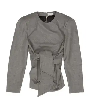 Magda Butrym Back Tie Detailed Fitted Blouse