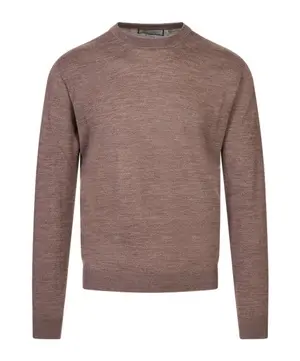 Canali Crew-neck Sweater - Brown