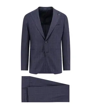 Tagliatore Checked Single-breasted Suit