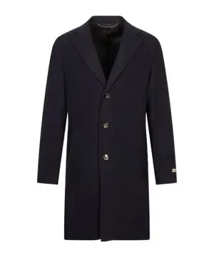 Canali Single-breasted Notched-lapel Coat - No