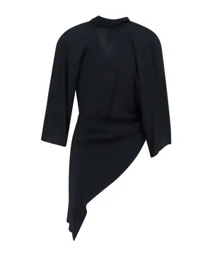 SEMICOUTURE V-neck Pleated Blouse