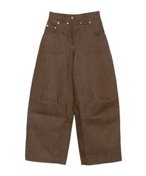 Simone Rocha Wide-leg Casual Trousers - Tan