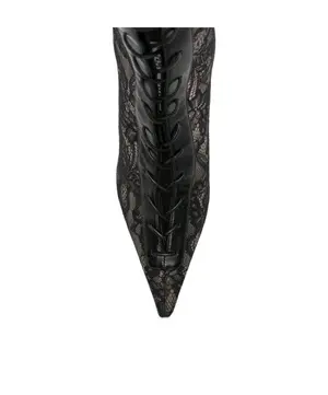 JIMMY CHOO Scarlett 95 Lace Over-the-knee Boots